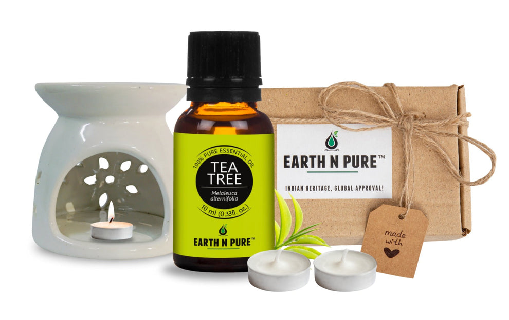 Diffuser Burner with 10ML Tea Tree Oil – Earth N Pure
